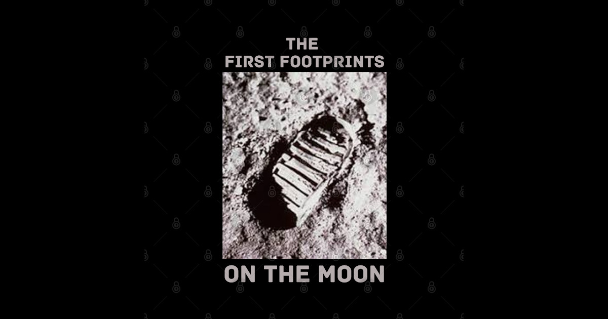 The first footprints on the Moon vintage Classic T-Shirt - Hapollo 11 ...