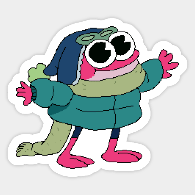 amphibian winter sprig - Amphibia - Sticker | TeePublic
