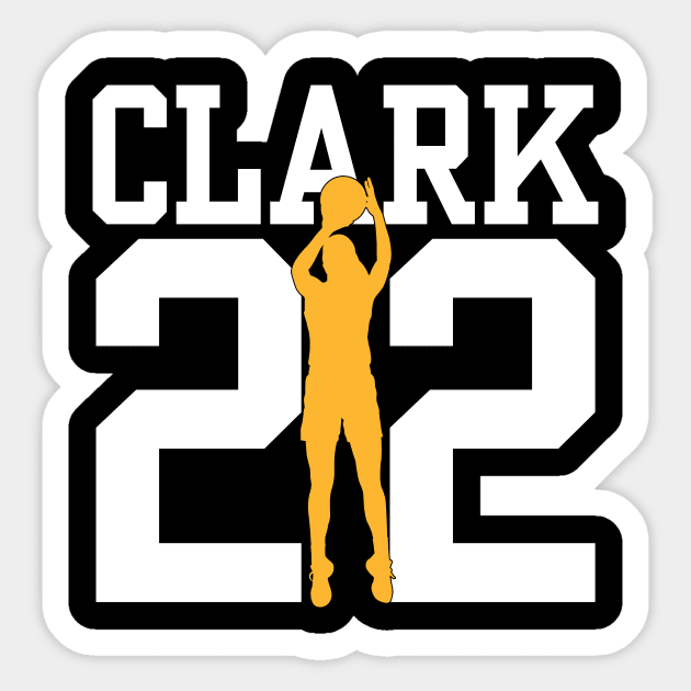 Caitlin Clark Number 22 - Caitlin Clark - Sticker | TeePublic
