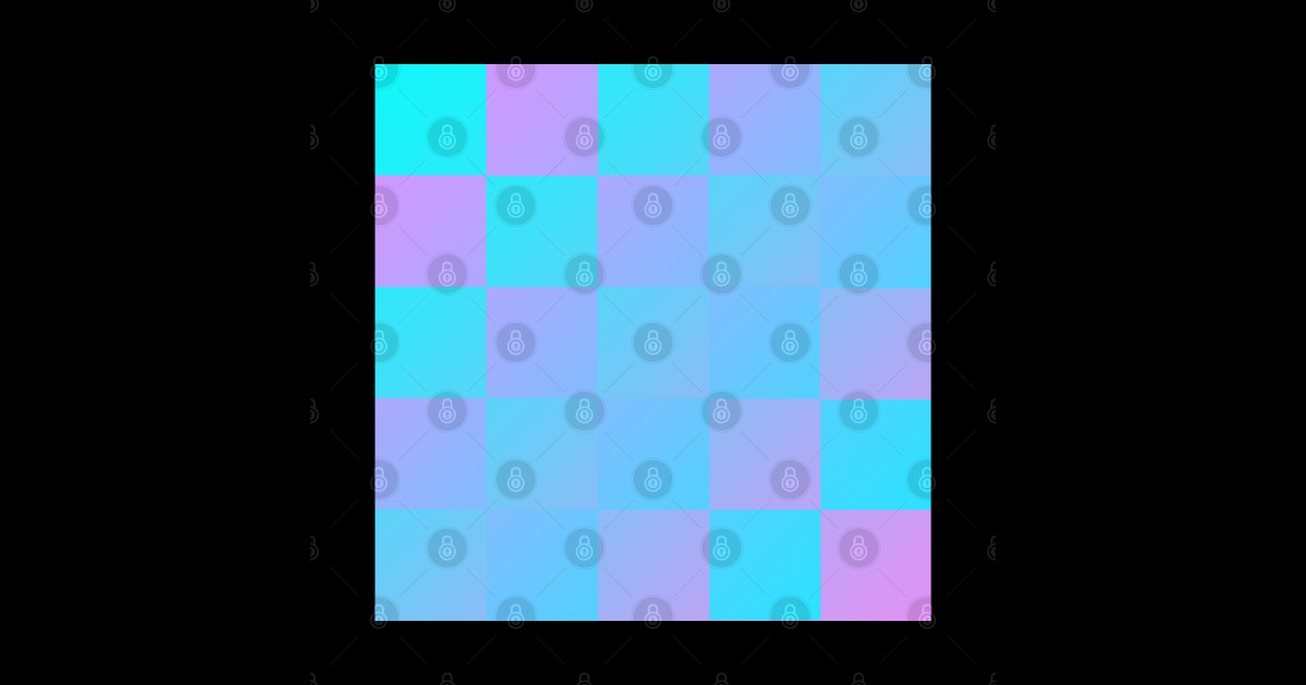 Vaporwave Aesthetic Checker - Vaporwave Aesthetic - Sticker | TeePublic