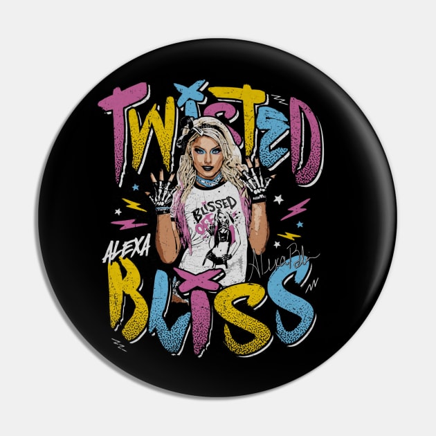 Alexa Bliss Twisted Bliss - Alexa Bliss - Pin | TeePublic