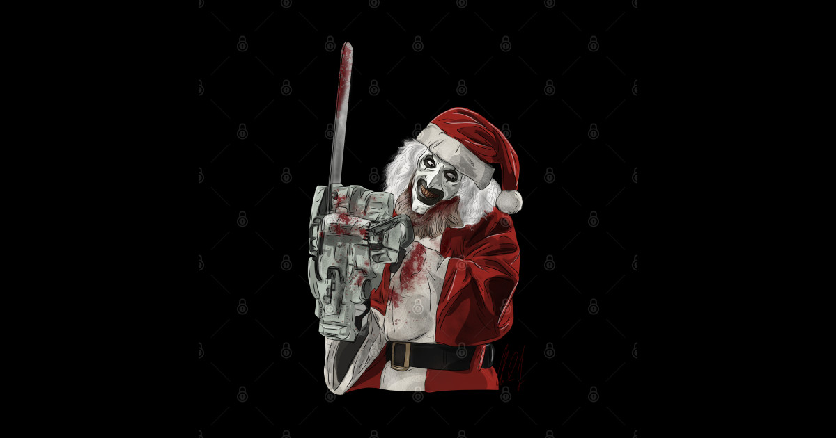Terrifier 3: Chainsaws & Santa Hats - Terrifier 3 - Sticker | TeePublic