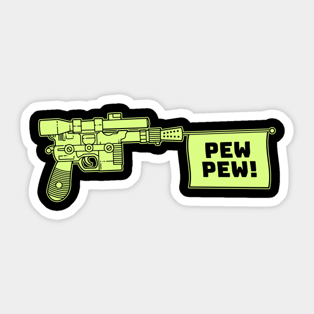 PEW PEW - Scifi - Sticker | TeePublic