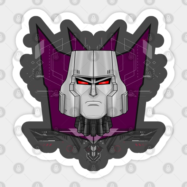 Megatron Bust - Transformers Megatron - Sticker | TeePublic