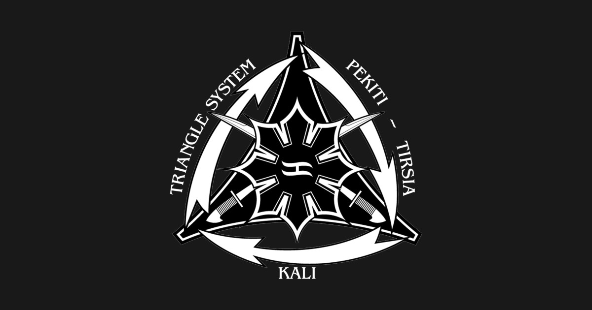 Triangle System with Swords and White Arrows - Combatives - T-Shirt ...