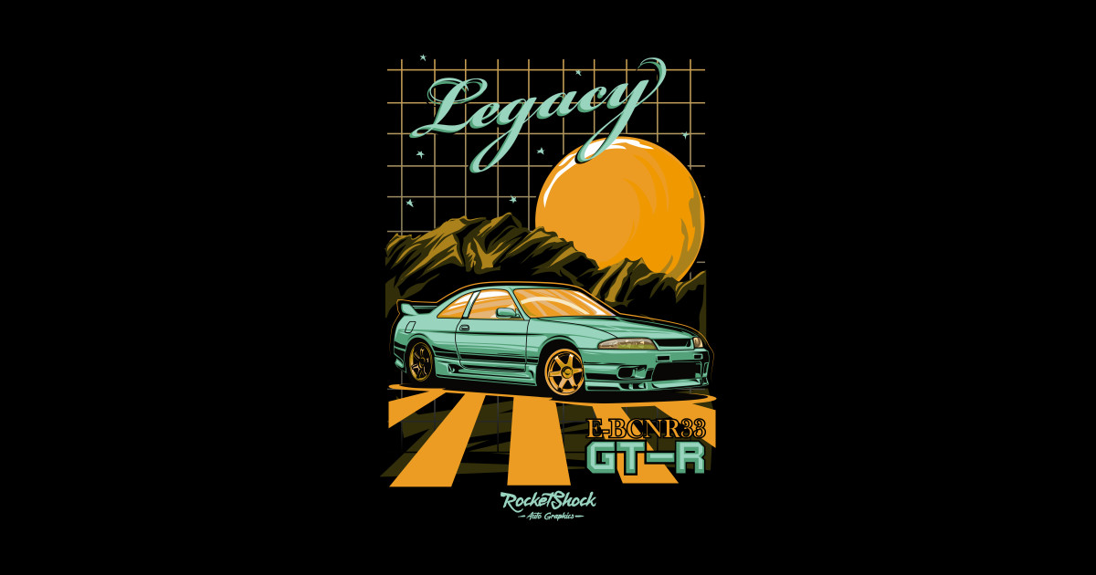 R33 GTR legacy - Nissan - Sticker | TeePublic