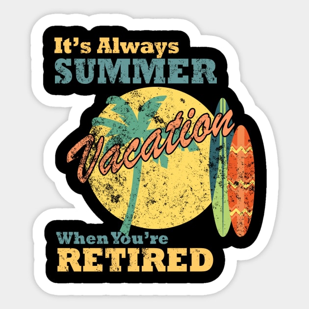 summer vacation - Summer - Sticker | TeePublic