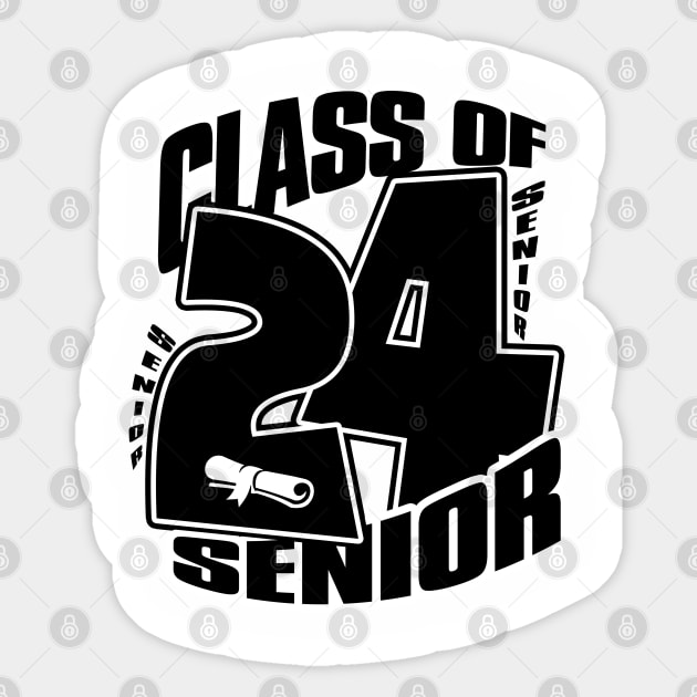 2024 senior - Class Of 2024 - Sticker | TeePublic