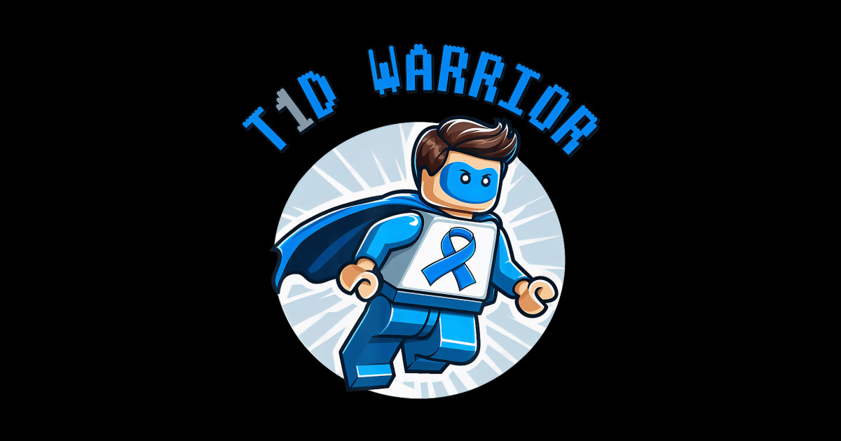 T1D Warrior Blue Hero Figure Art - T1d Warrior - Posters and Art Prints ...