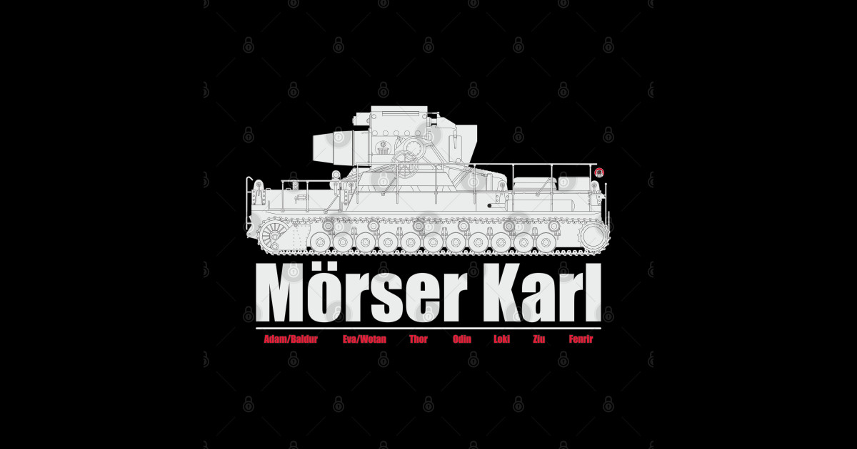 German heavy self-propelled mortar Karl - Ww2 - Posters and Art Prints ...