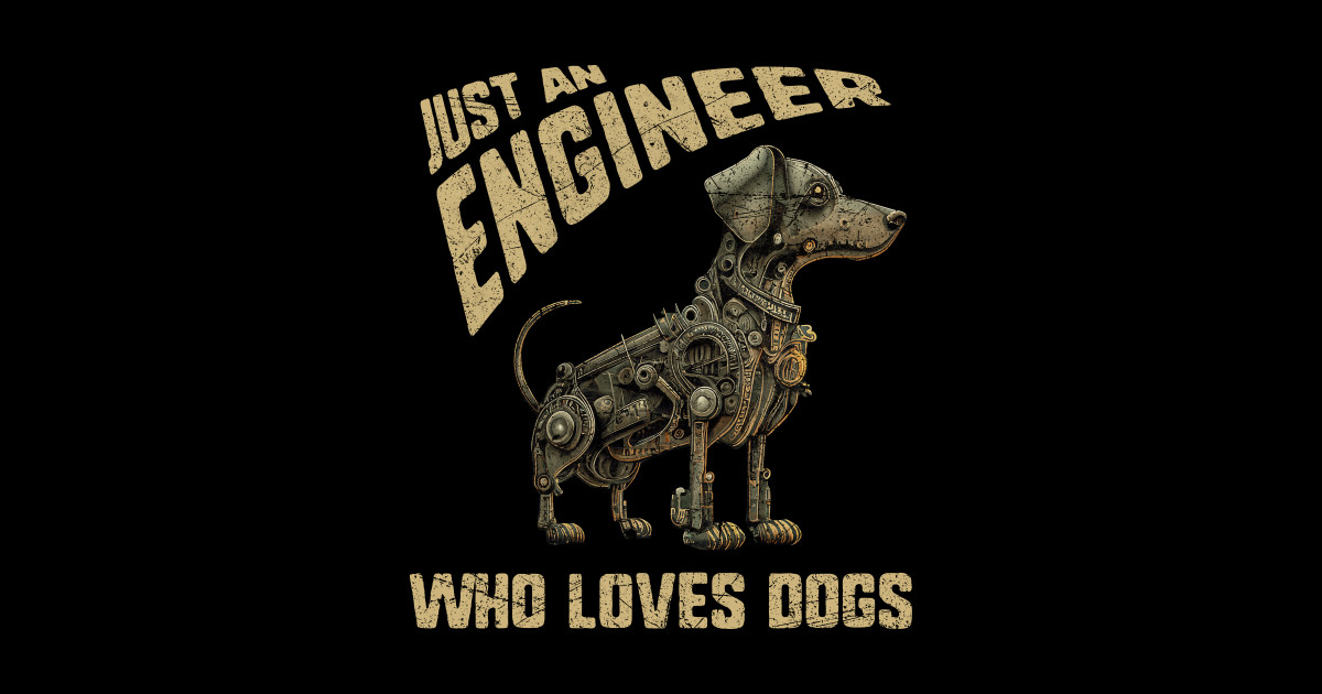 Just an Engineer Who Loves Dogs - Engineer - Sticker | TeePublic