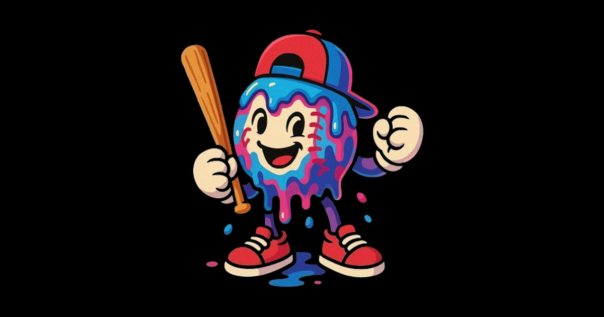 Baseball Drip Boys Ice Cream Drip Youth Sport Game Day - Baseball ...