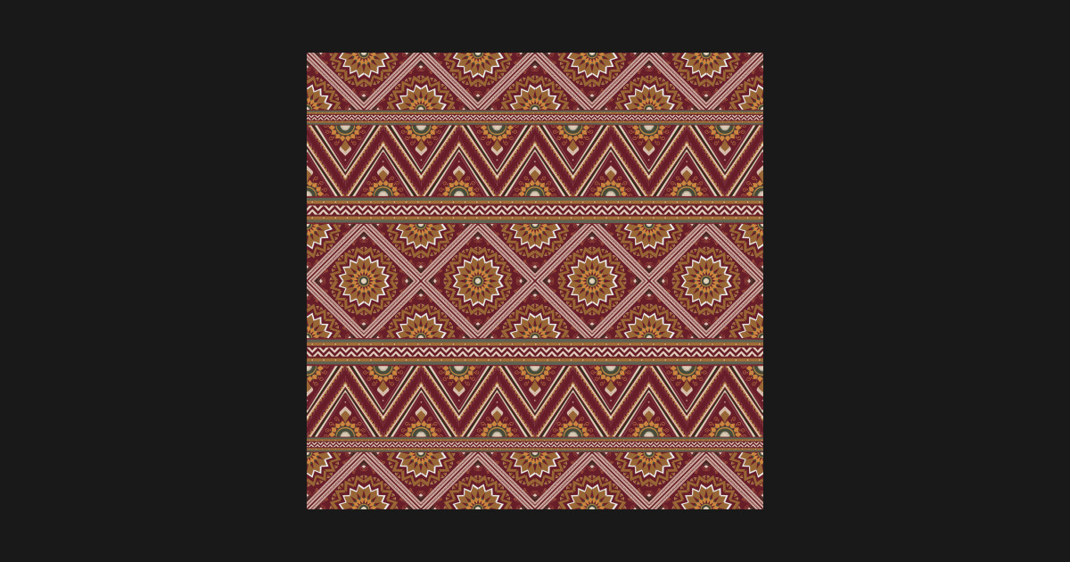 Tribal floral patterns - Pattern - T-Shirt | TeePublic