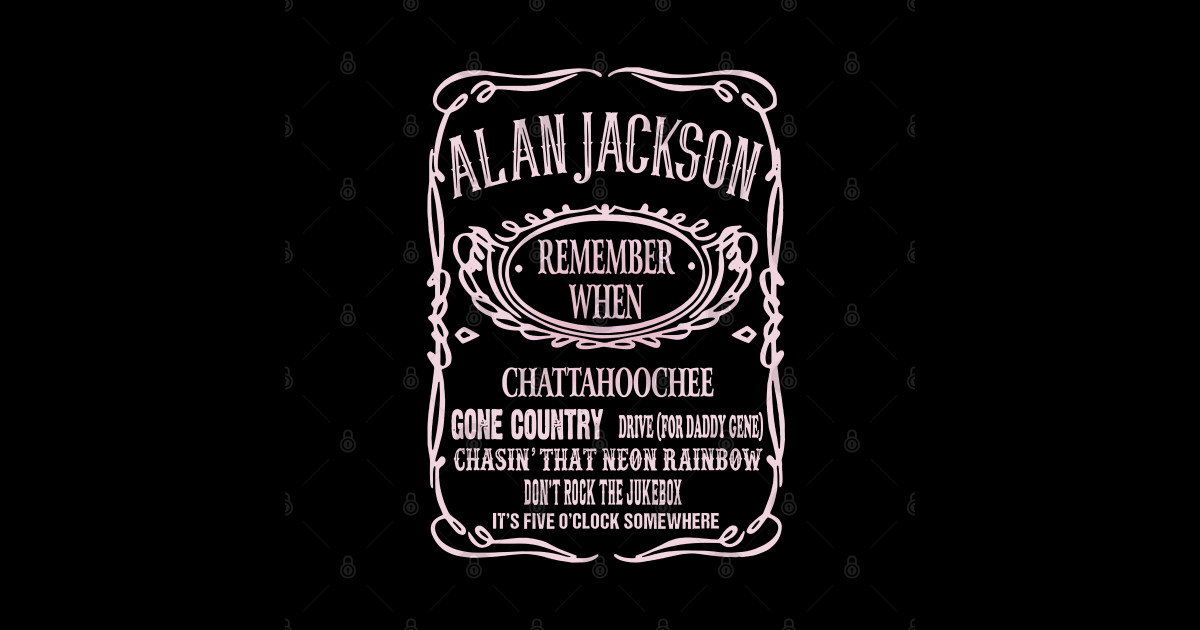 Alan Jackson Best Of Design - Alan Jackson - Sticker | TeePublic