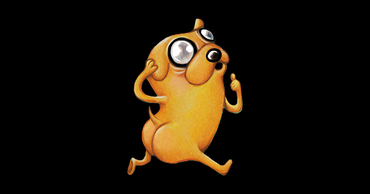 Fan Art Illustration- Jake the Dog, Adventure Time - Jake - Sticker ...