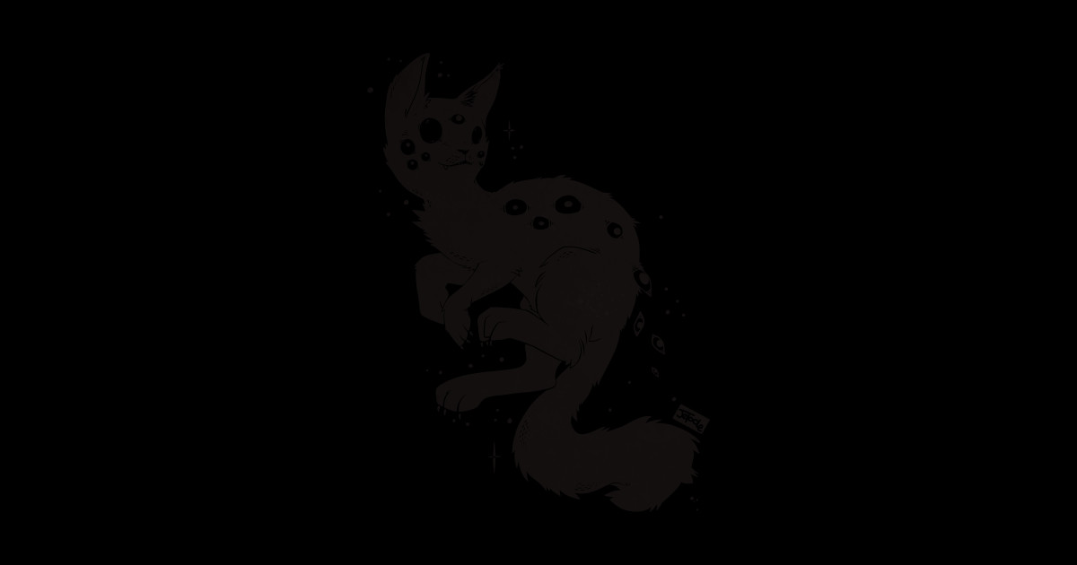 Cute Third Eye Cat With Eyes - Cat - Sticker | TeePublic