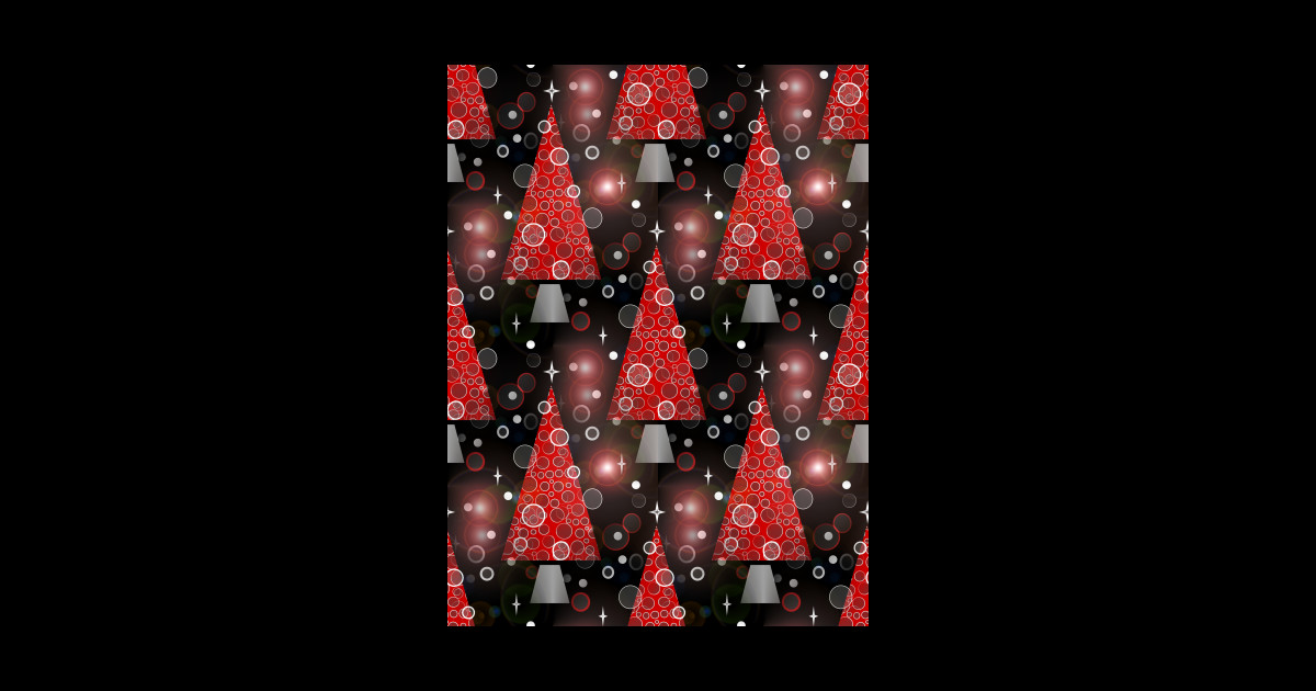 RED Christmas Tree Pattern - Merry Christmas Tree - Posters and Art ...