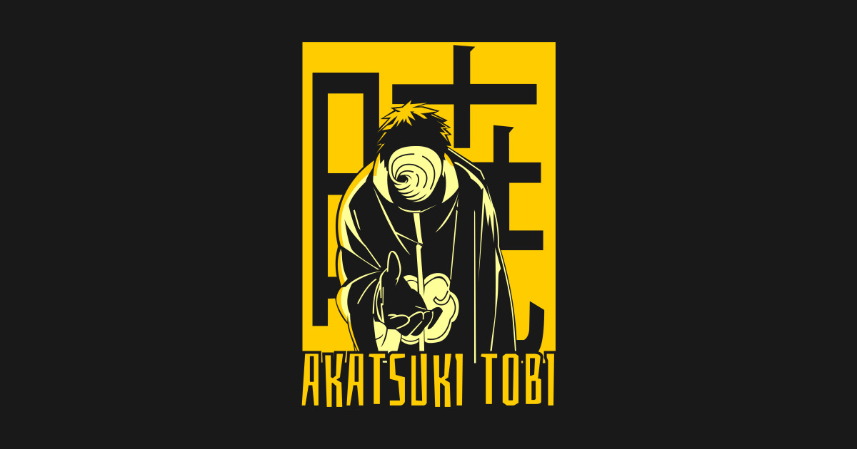 Tobi/Obito Akatsuki (Naruto Anime) - Anime Character Art - T-Shirt ...