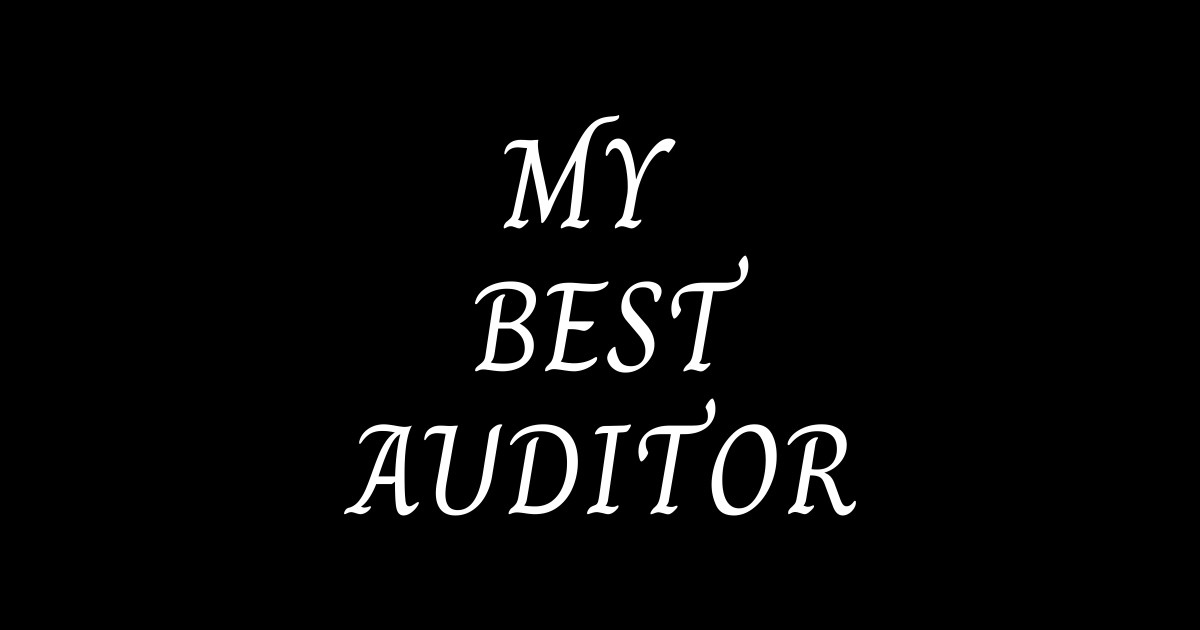 My best auditor - My Best Auditor - Sticker | TeePublic