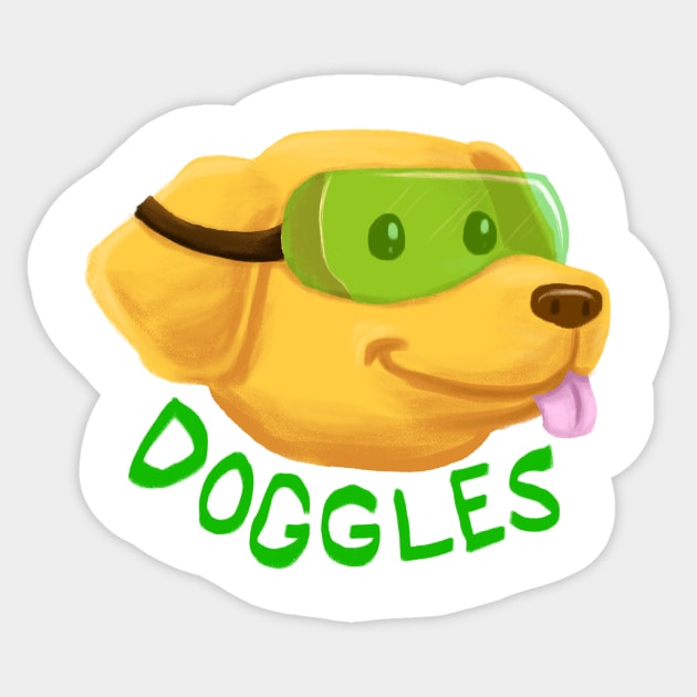 Doggles - Dog - Sticker | TeePublic