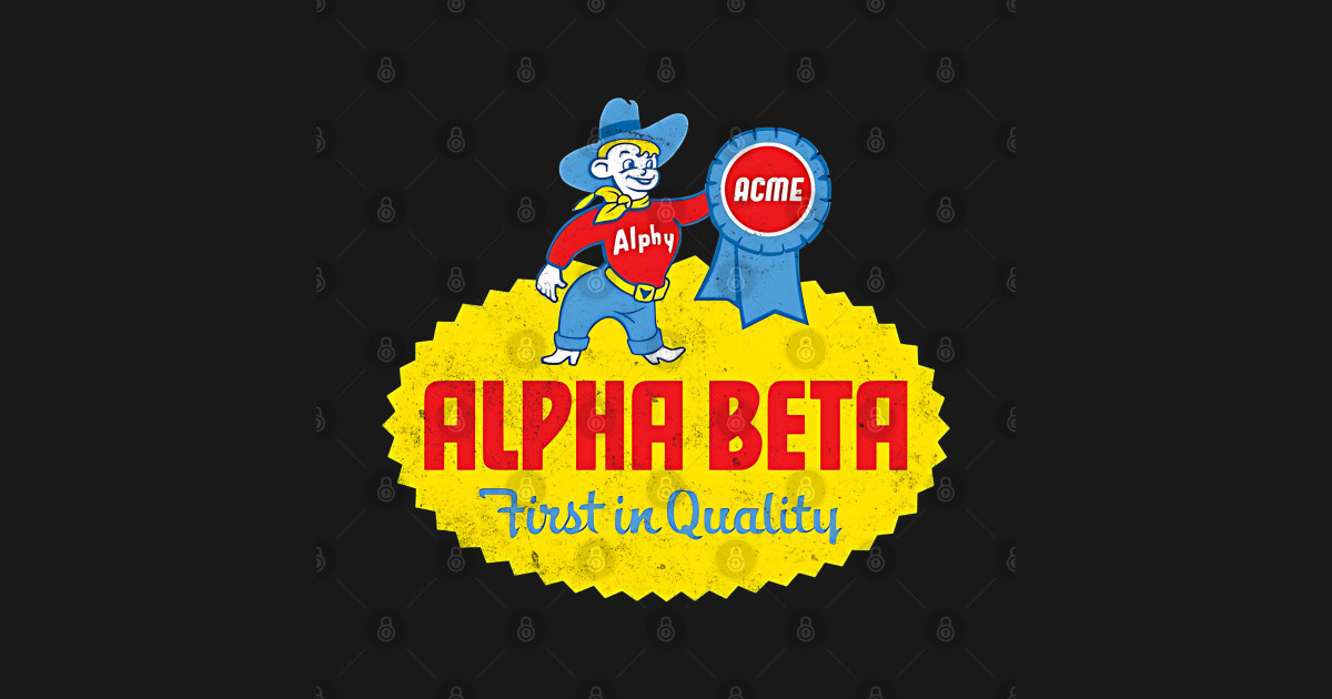Alpha Beta 1917 Vintage Store Logo - Alpha Beta Store - T-Shirt | TeePublic