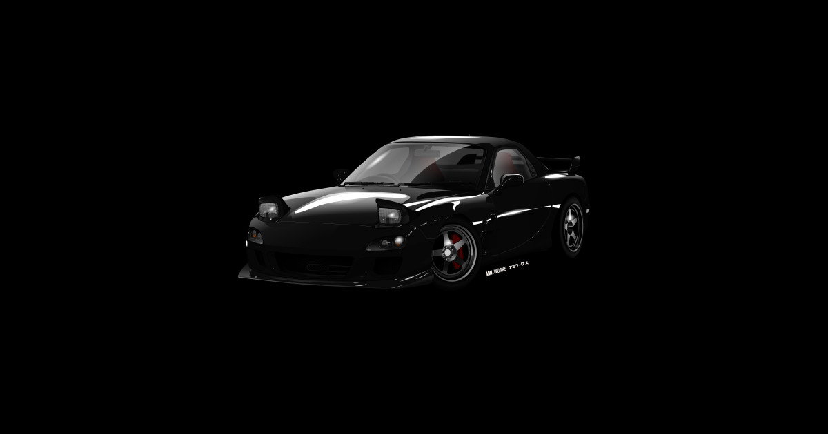 Mazda RX-7 FD (black) - Rx7 Fd - Sticker | TeePublic