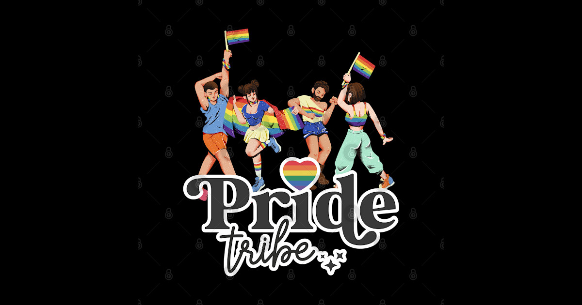 PRIDE TRIBE - pride equality designs - Pride Tribe - Sticker | TeePublic