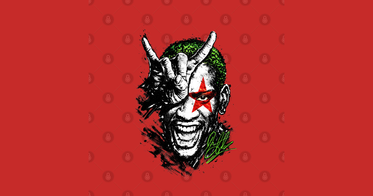 THE WORM 91! HOF! - Dennis Rodman - T-Shirt | TeePublic