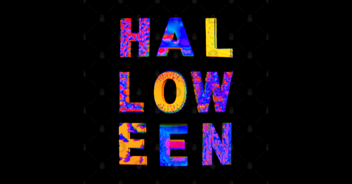 HALLOWEEN Scary Spooky Goopy Letters - Halloween Typography - Sticker ...