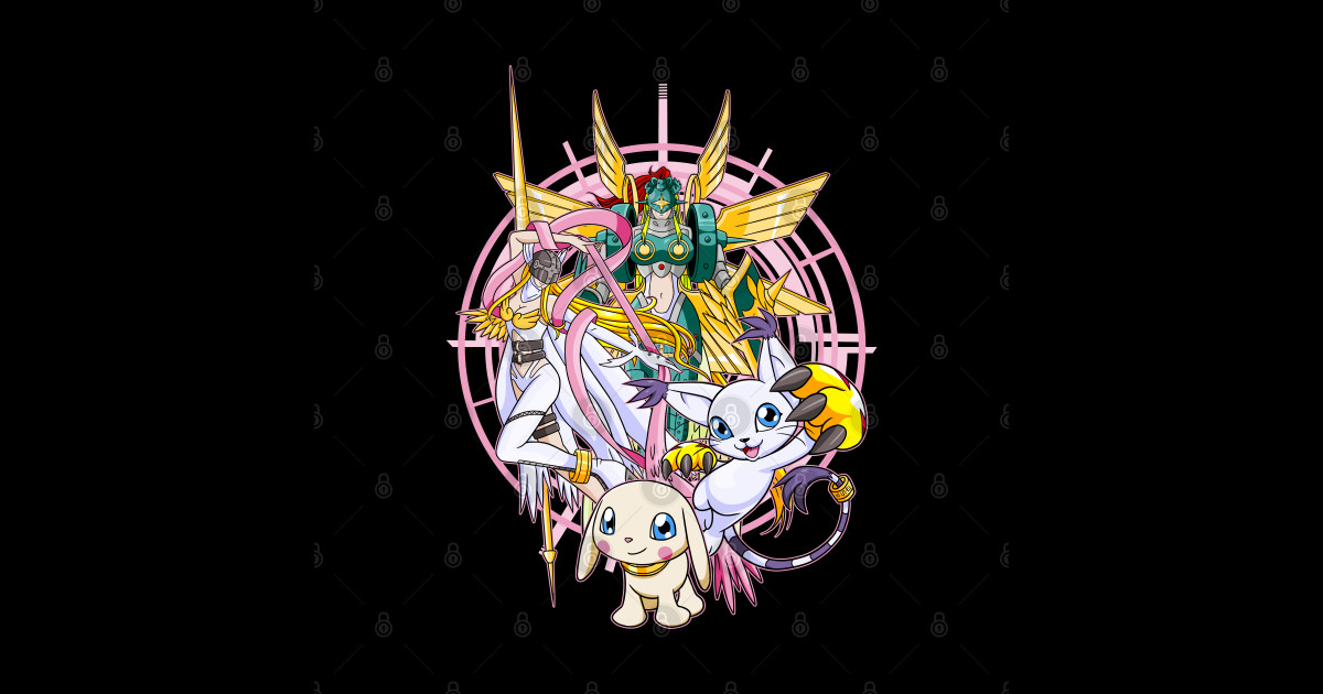 Tailmon Evolution - Digimon - Sticker | TeePublic