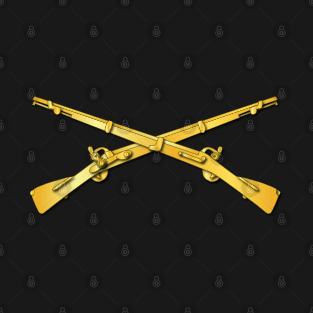Army - Infantry Branch - Crossed Rifles - Army Infantry Branch Crossed ...