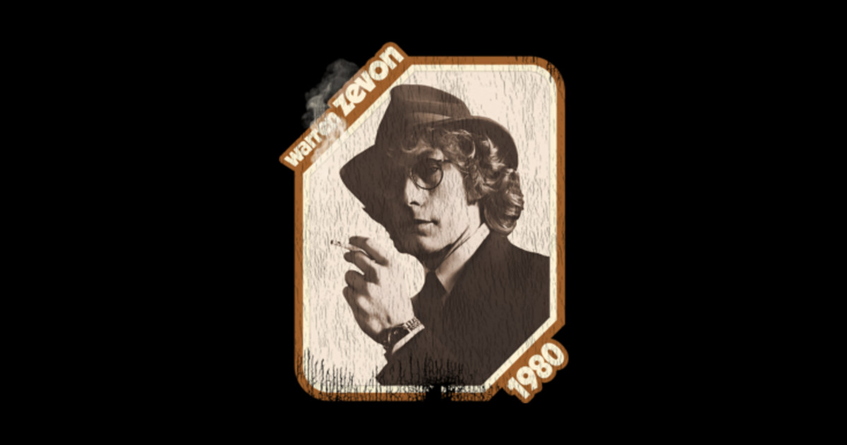 Vintage Style 1980s Singer - Warren Singer Zevon - Sticker | TeePublic