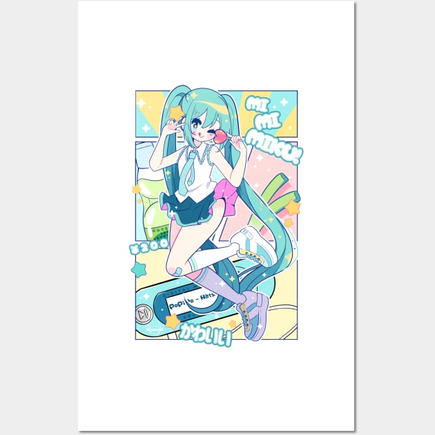 Cute Digital Idol! - Fanart - Kawaii - Posters and Art Prints | TeePublic