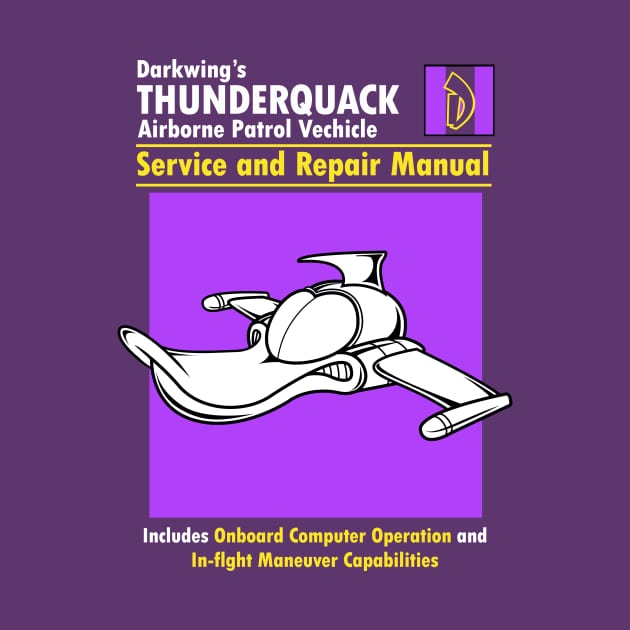 Thunderquack Manual - Darkwing Duck - T-Shirt | TeePublic