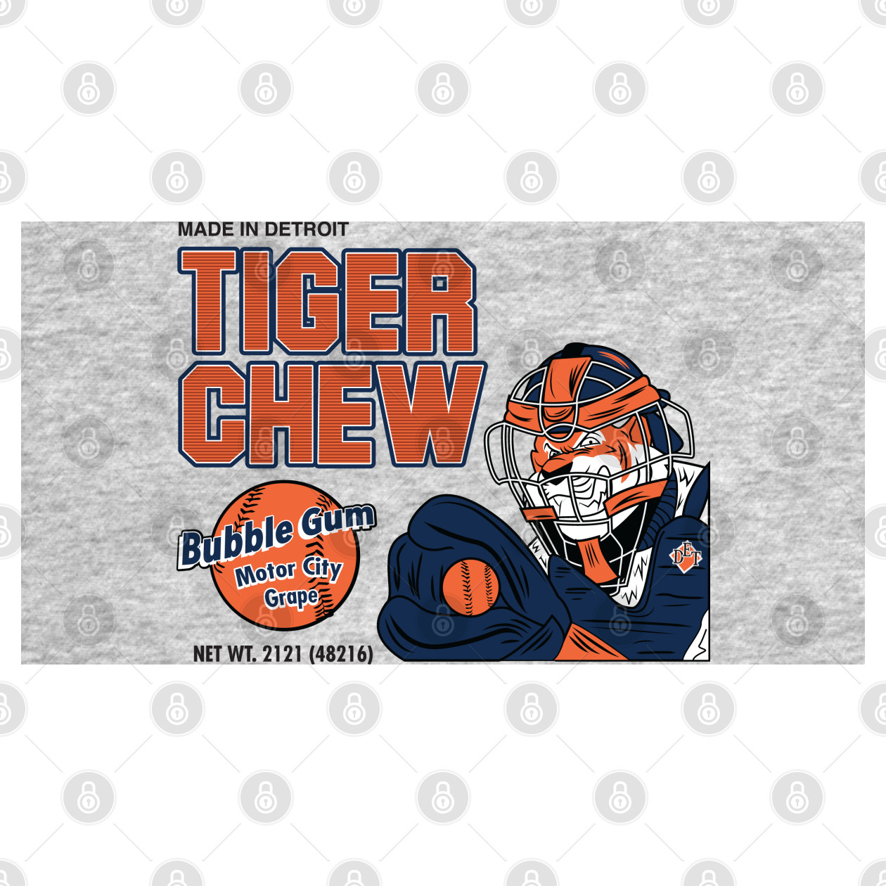 Tiger Chew Bubblegum - Tiger Baseball - Hoodie | TeePublic