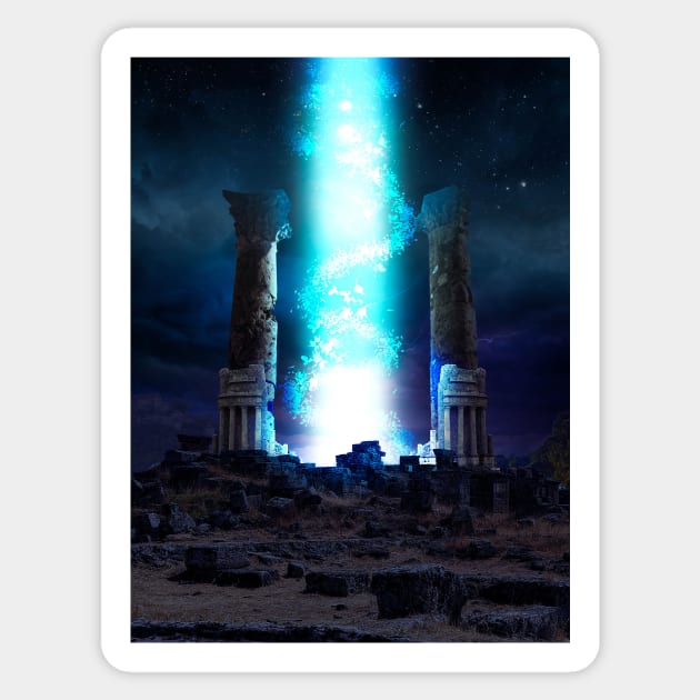 Glowing Portal - Glow - Sticker | TeePublic