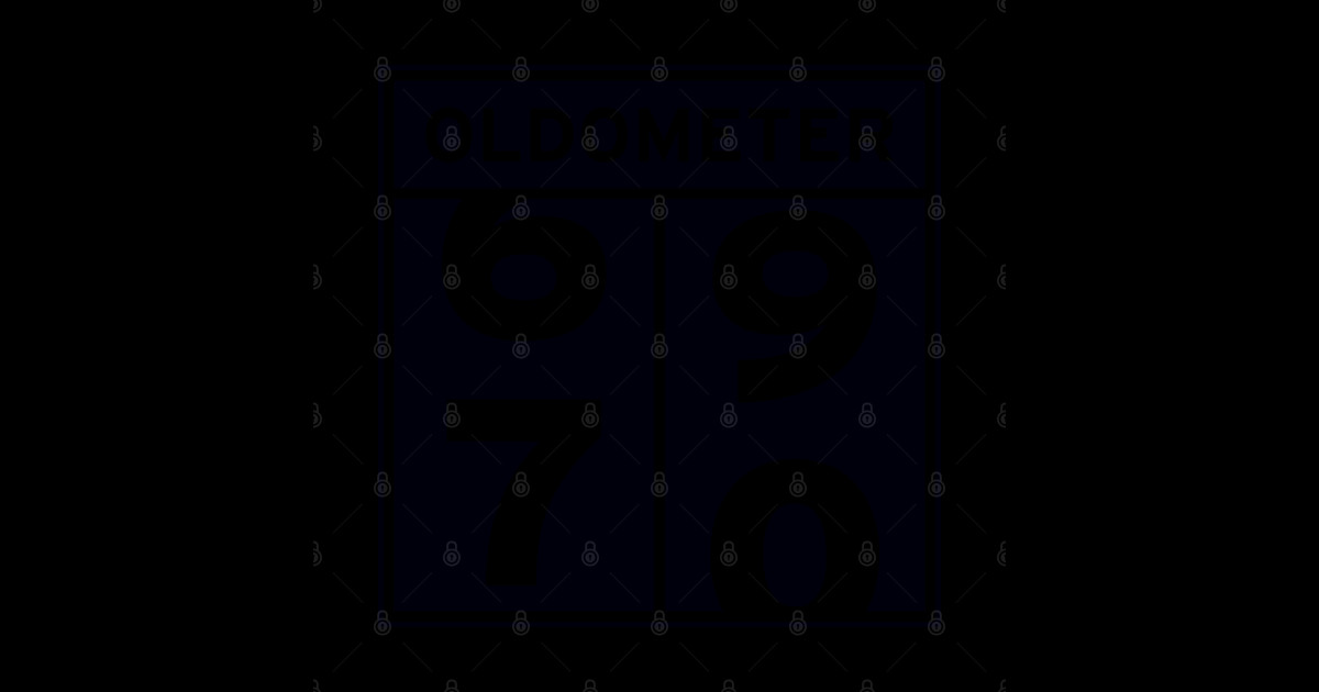 Oldometer Turning 70 (v2) - Birthday Party - Sticker | TeePublic
