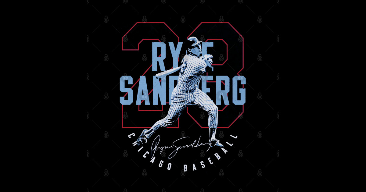Ryne-Sandberg Chicago C Outline - Baseball - Sticker | TeePublic