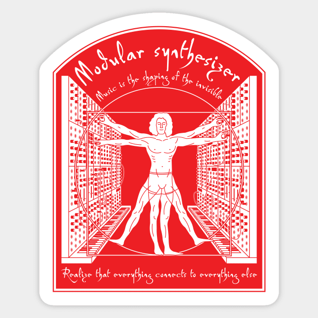Modular Synth Player - Synth - Sticker | TeePublic