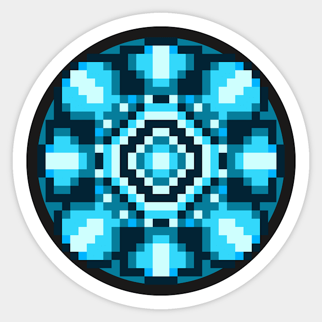 8bit ARC REACTOR - Pixel - Sticker | TeePublic