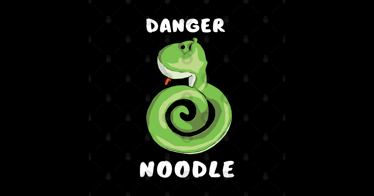 Dangerous Noodle - Snake - Sticker | TeePublic