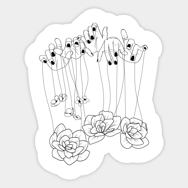 puppet master hands drawing