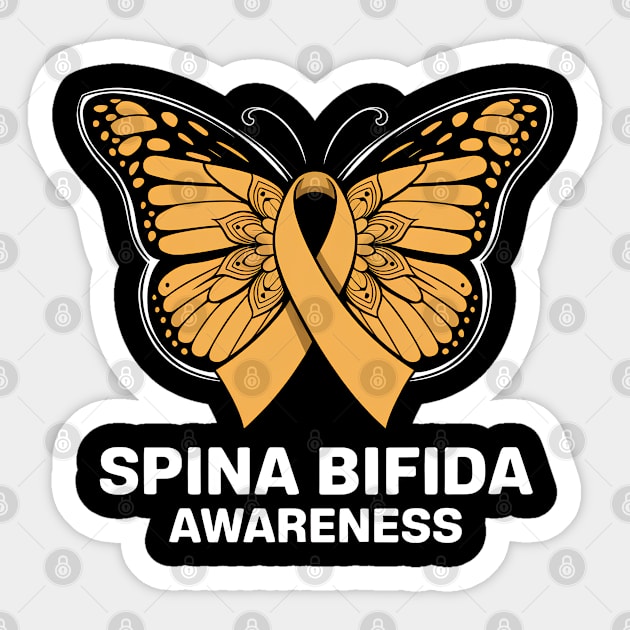 Spina Bifida Awareness - Butterfly Ribbon Design - Spina Bifida ...