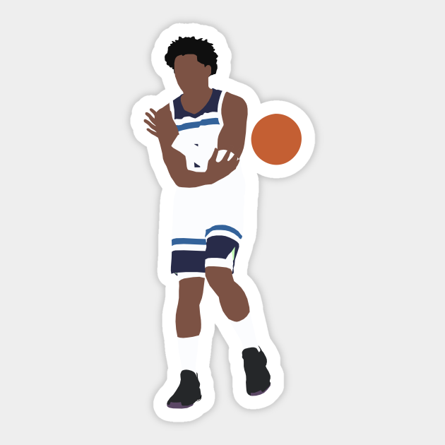 Anthony Edwards Timberwolves - Anthony Edwards - Sticker | TeePublic
