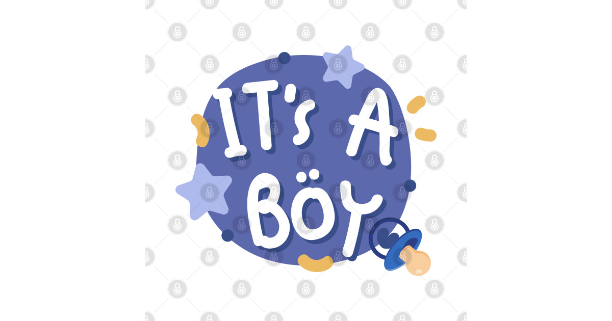 It's A Boy sticker - Its A Boy - T-Shirt | TeePublic