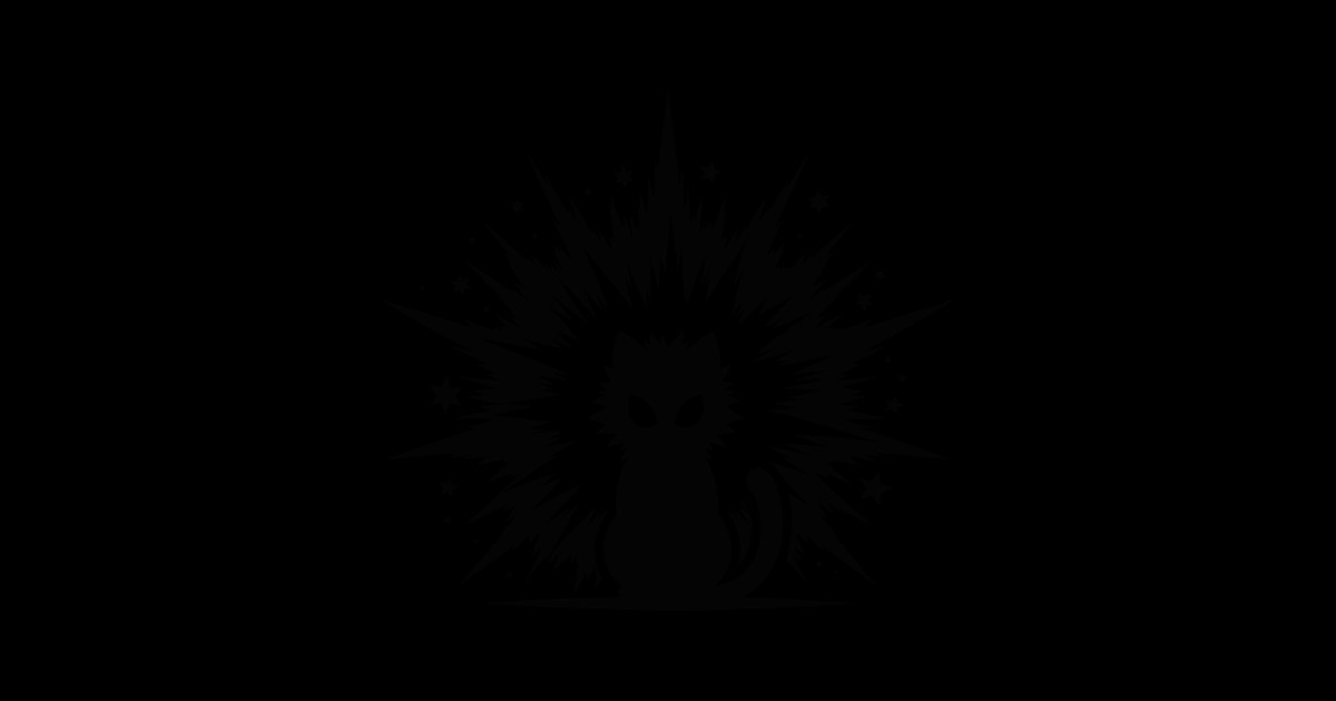 Explosive cat - Cat - Sticker | TeePublic