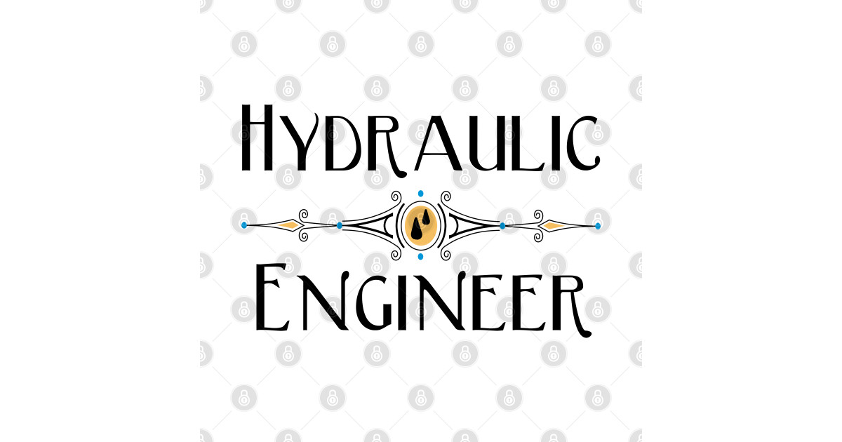 Hydraulic Engineer Decorative Line - Hydraulic Engineer - Kids T-Shirt ...