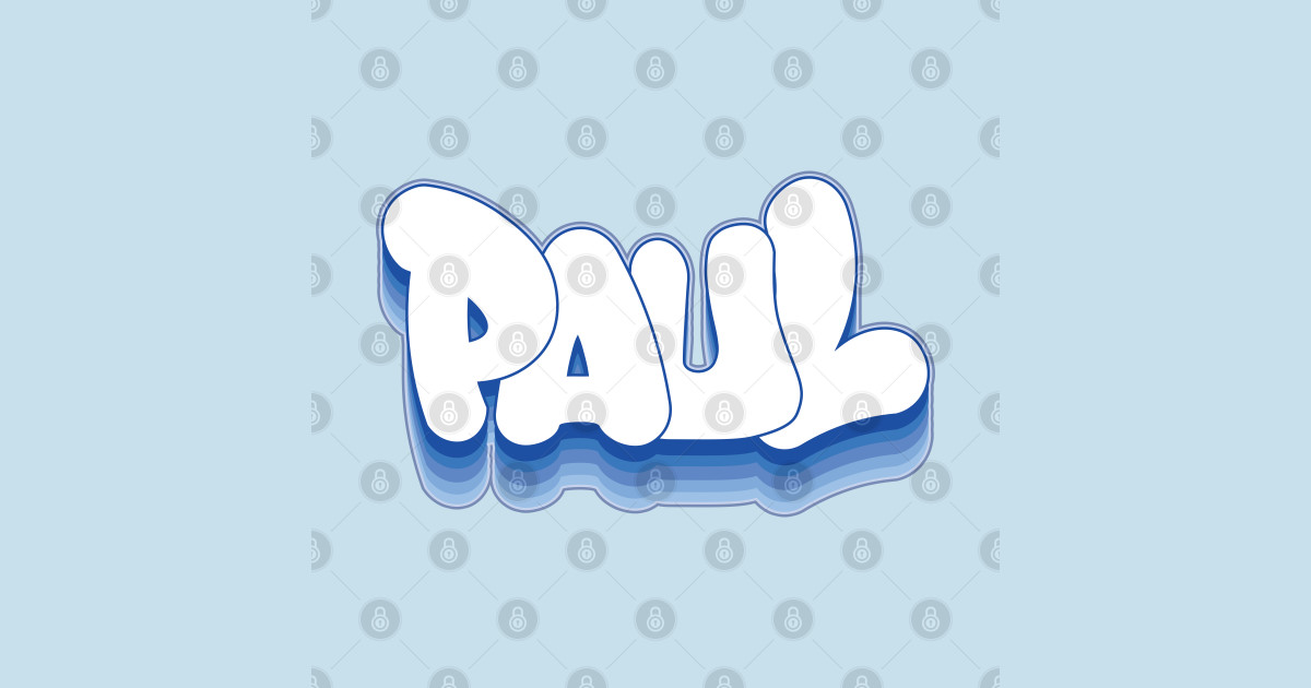 PAUL Graffiti Bubble letter - Paul - T-Shirt | TeePublic