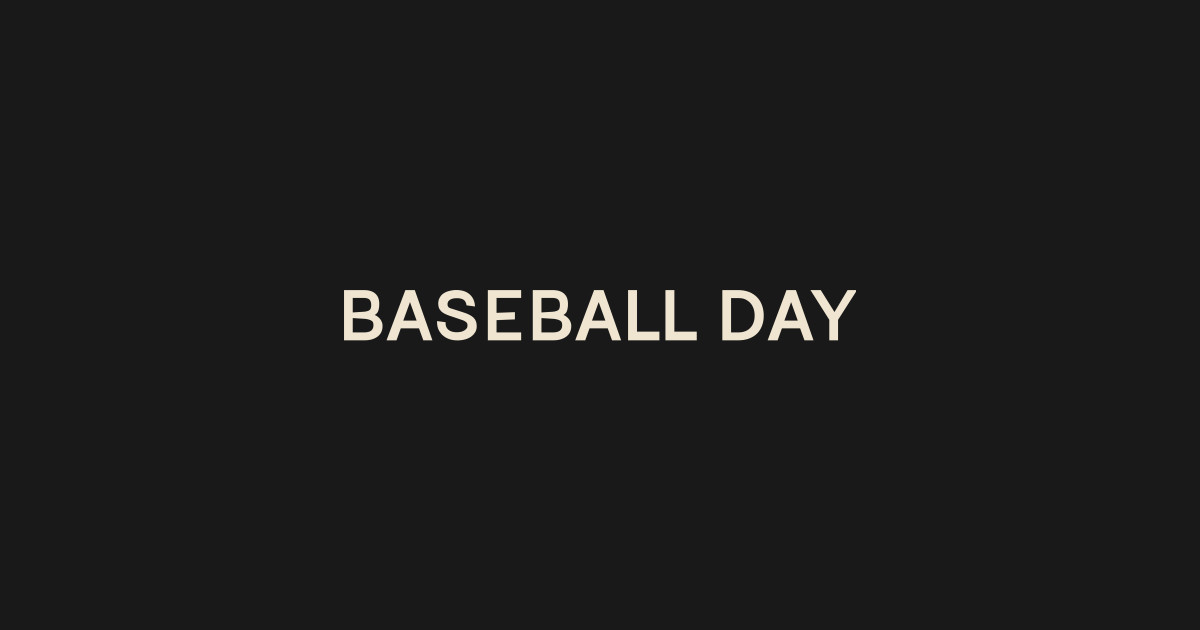 Baseball Day On This Day Perfect Day - Baseball - T-Shirt | TeePublic