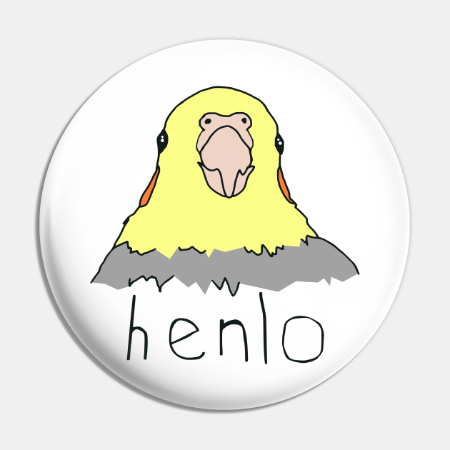 henlo doodle birb - Birb - Pin | TeePublic